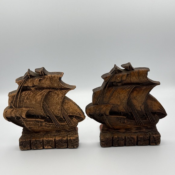 Syroco | Accents | Vintage Pair Syroco Nautical Ocean Sea Sailboats ...